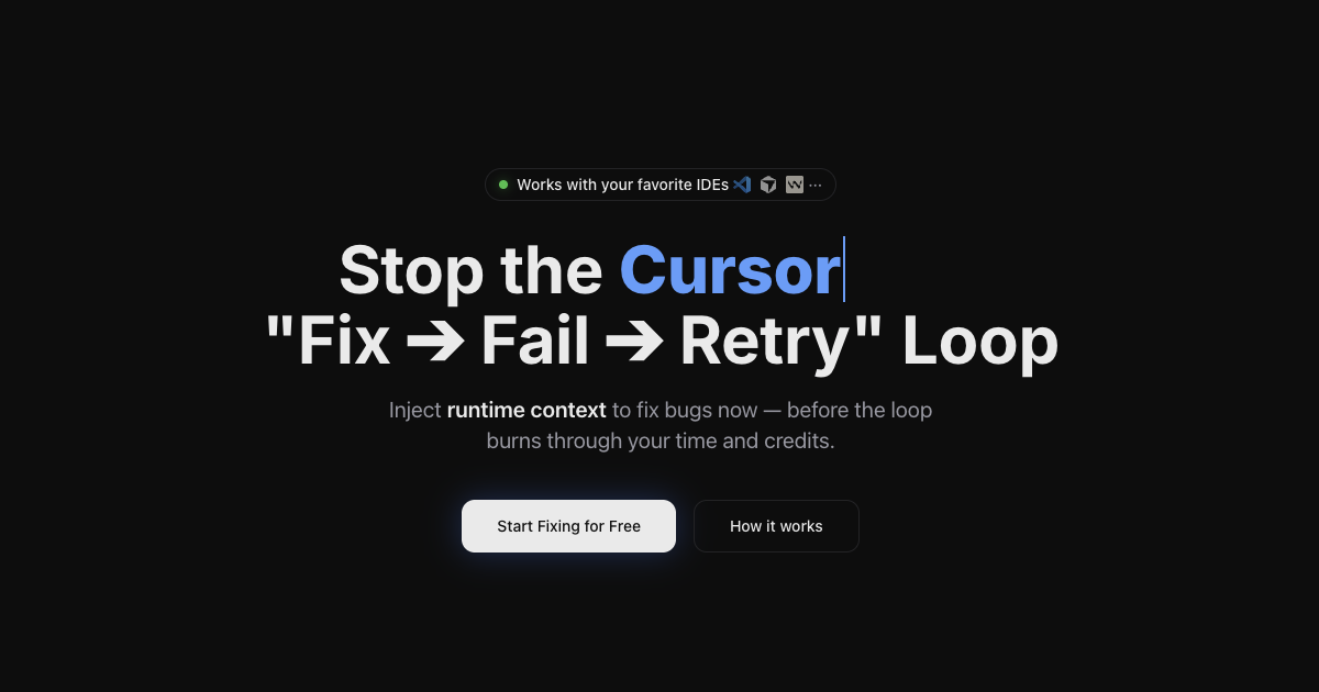 Syncause - Stop the Cycle of AI Failing to Fix Your Bugs